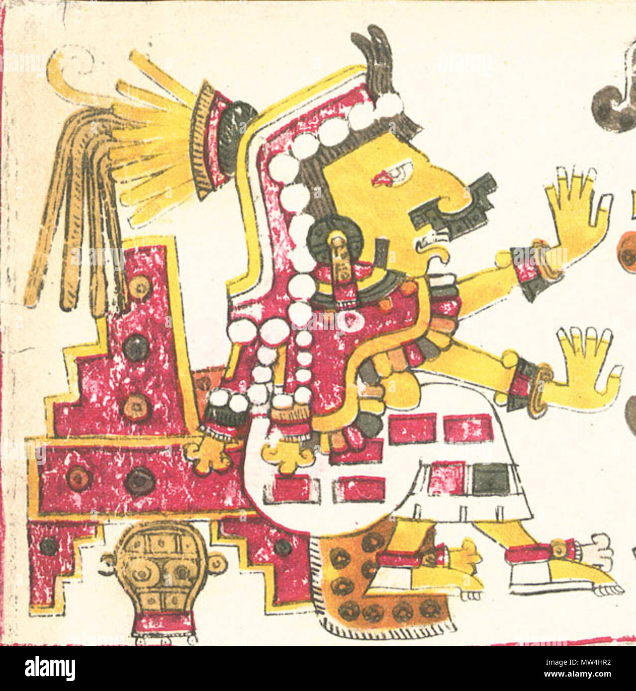 . English: A drawing of Chantico, one of the deities described in the ...