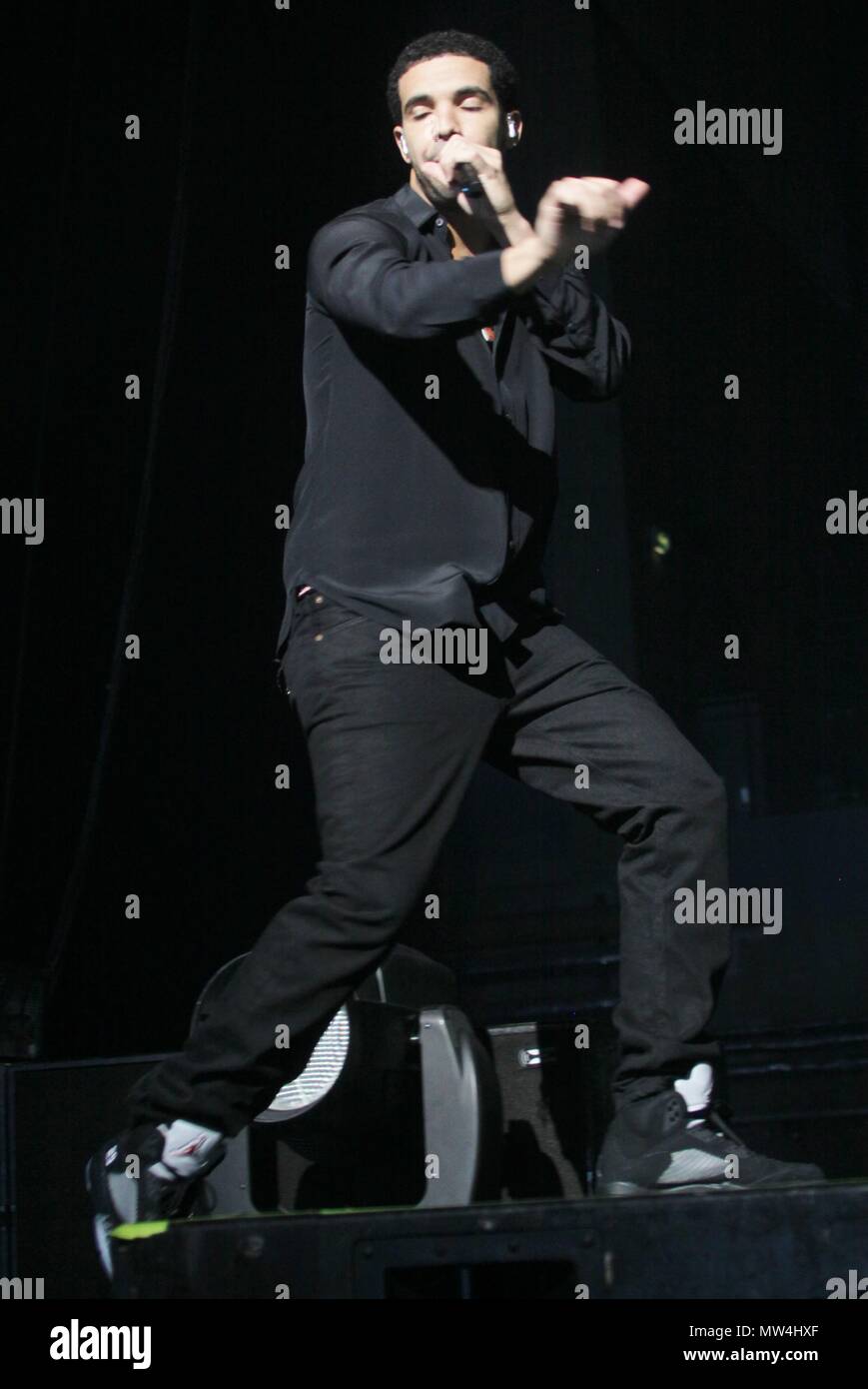 Liverpool,Uk, Us singer Drake performs to sell out crowd at Liverpool ...