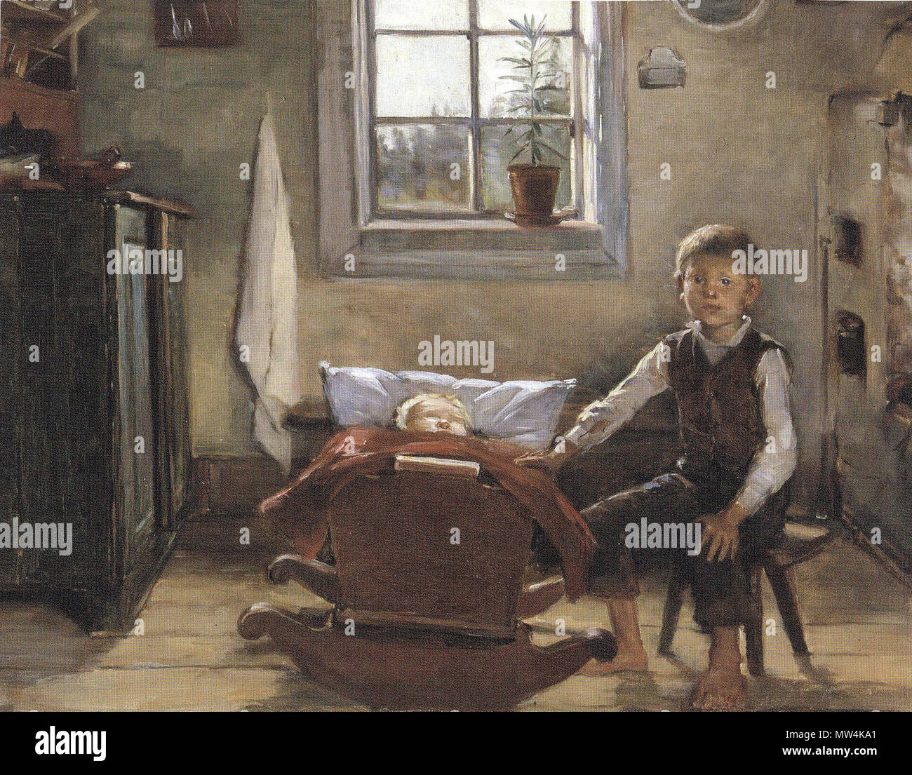 . Suomi: Helena Westermarckin maalaus Lapsia tuvassa ...