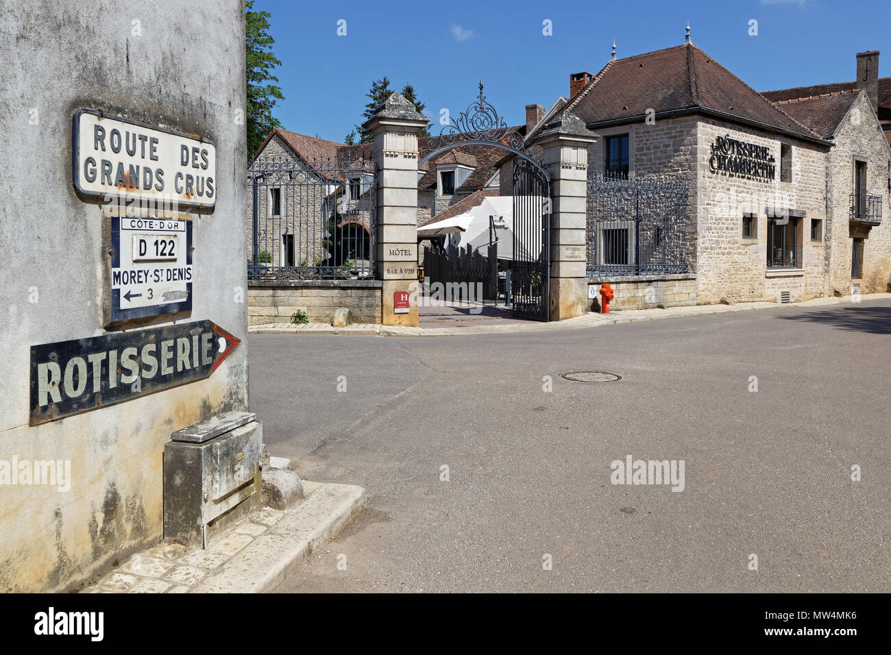 GEVREY-CHAMBERTIN, FRANCE, May 21, 2018 : A touristy and winemaking ...