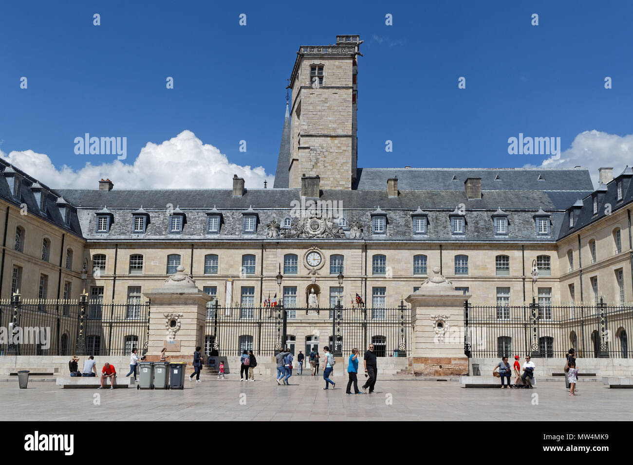 DIJON, FRANCE, May 20, 2018 : The Palace of the Dukes of Burgundy ...