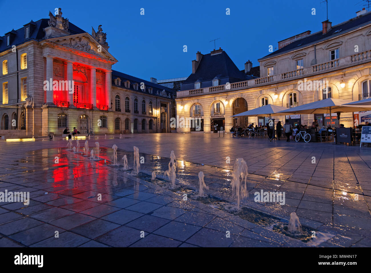 DIJON, FRANCE, May 20, 2018 : The Palace of the Dukes of Burgundy at ...