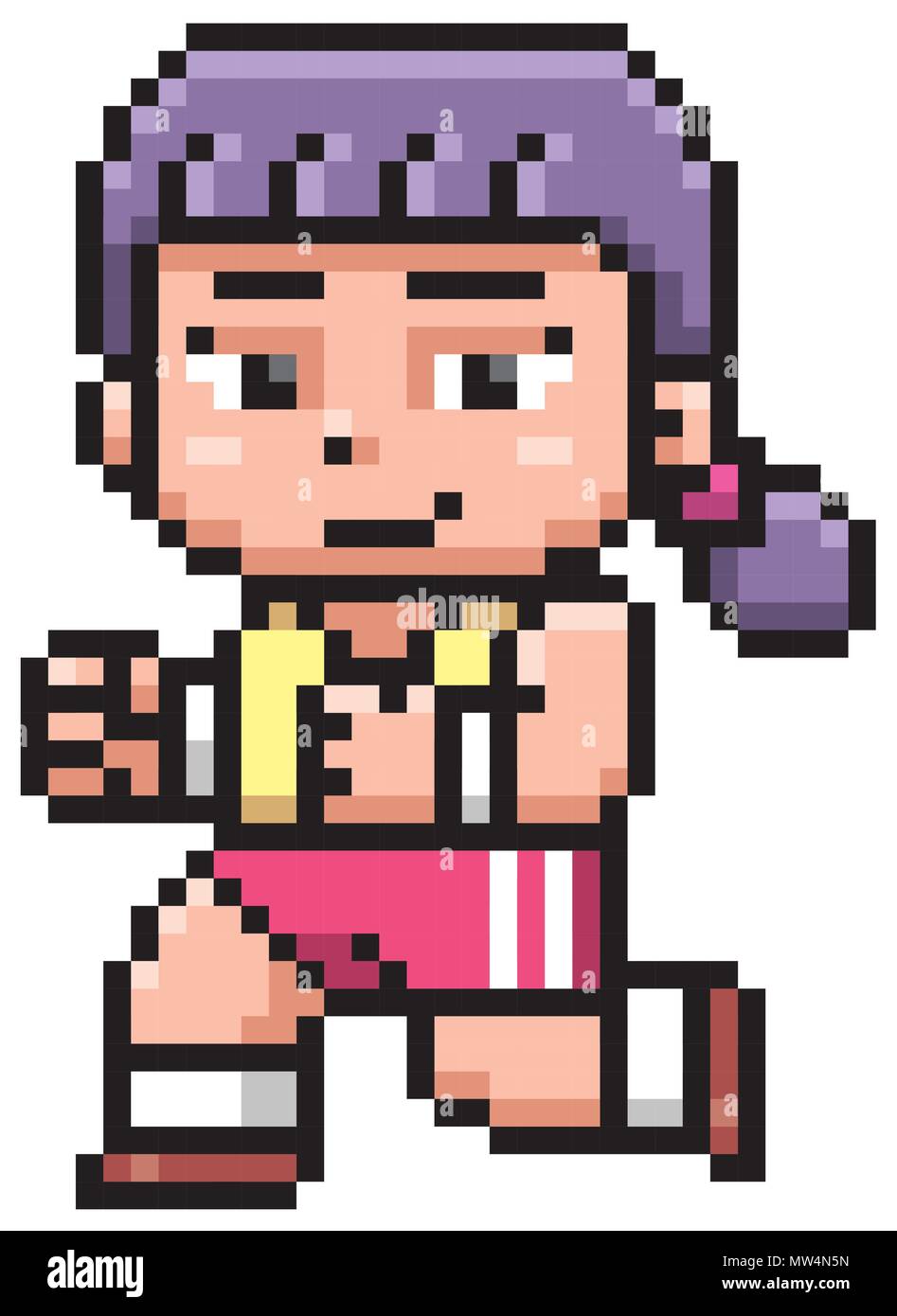 8 bit cartoon running Stock Vector Images - Alamy