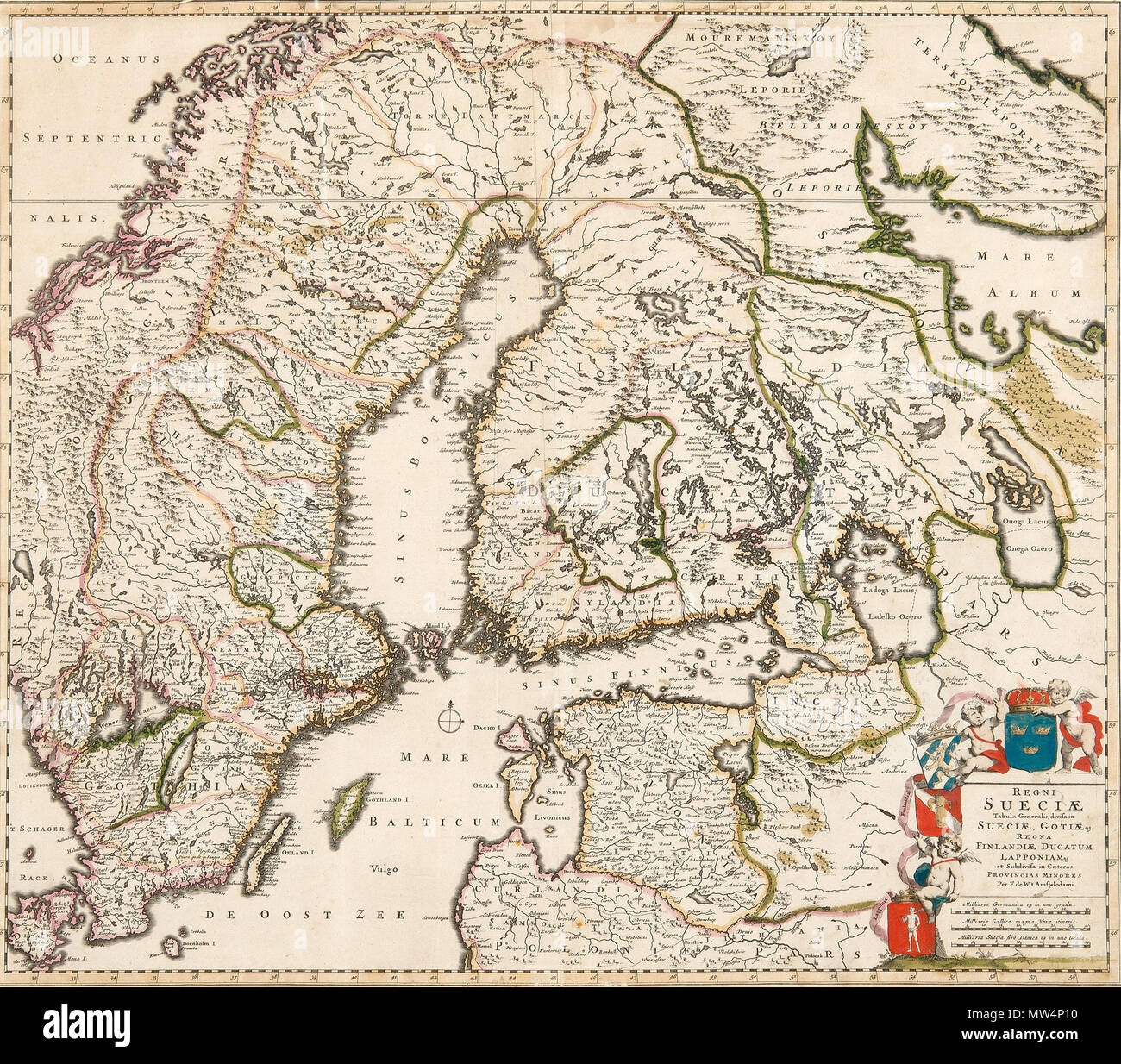 . English: Map of sweden. Regni Sueciae. De Wit, Amsterdam ca 1680 ...