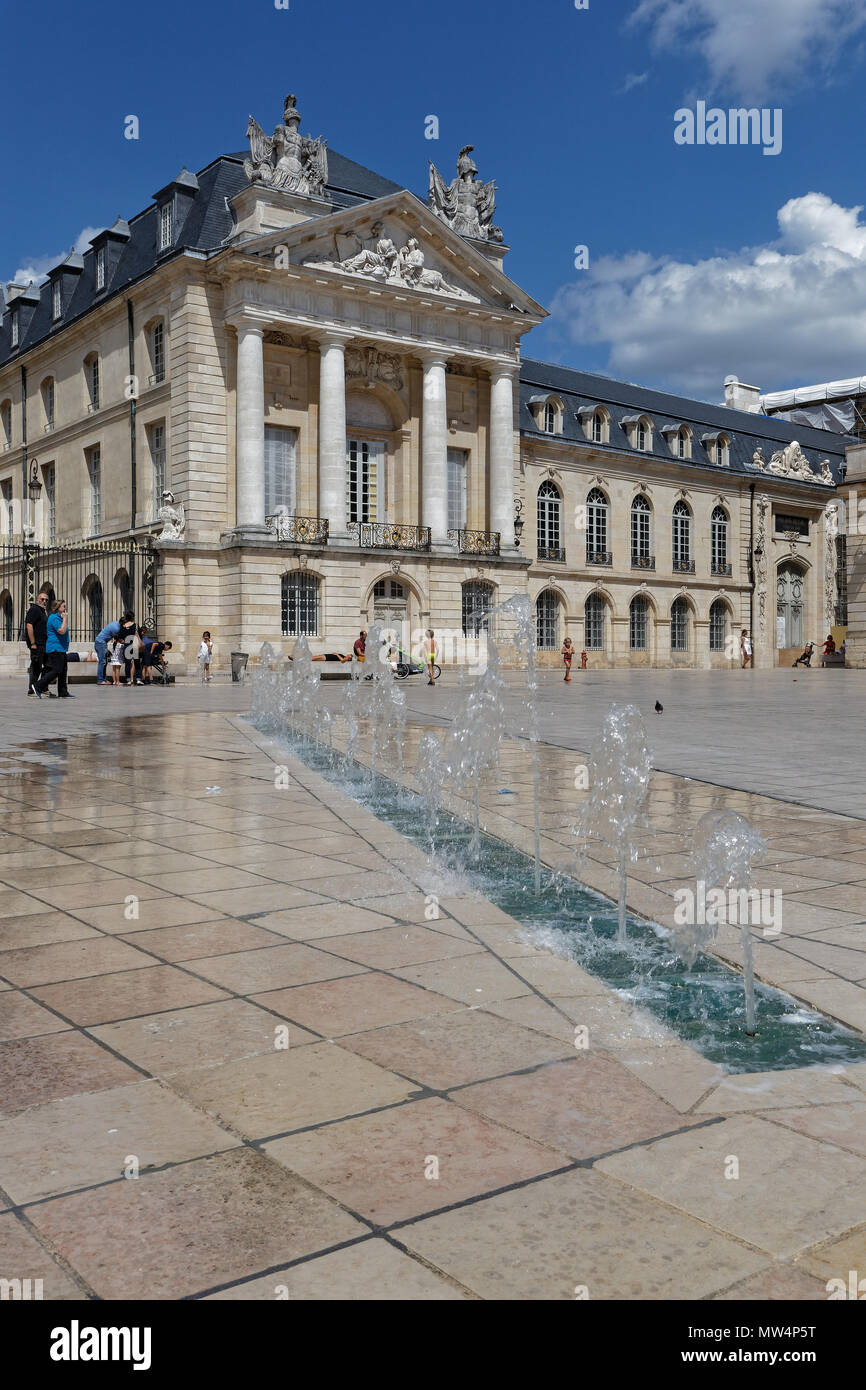 DIJON, FRANCE, May 20, 2018 : The Palace of the Dukes of Burgundy ...