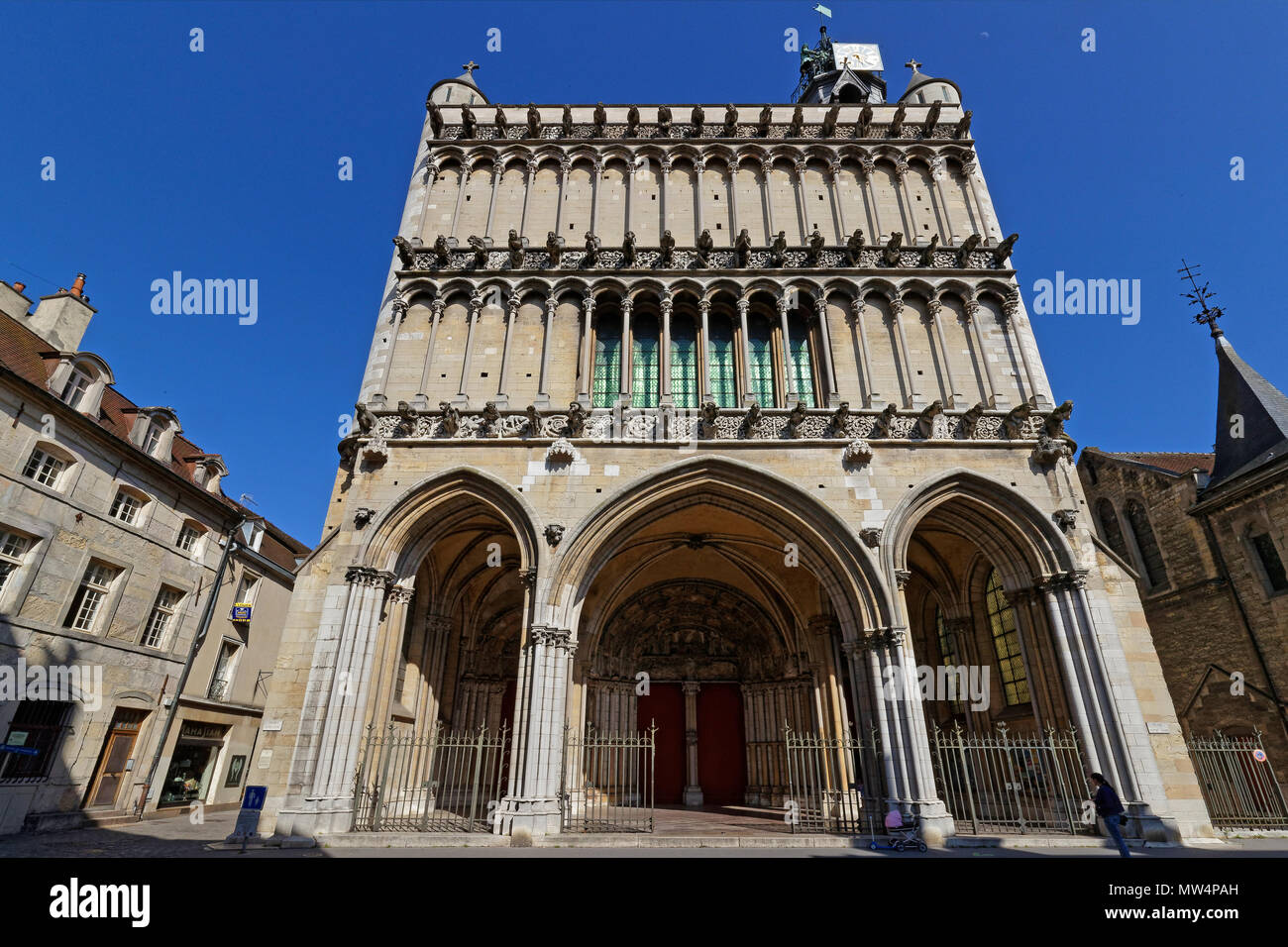 DIJON, FRANCE, May 20, 2018 : The Church of Notre-Dame of Dijon is a ...