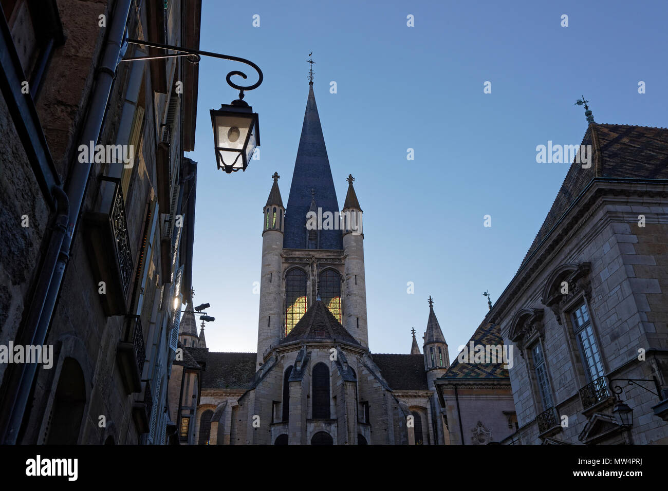 DIJON, FRANCE, May 20, 2018 : The Church of Notre-Dame of Dijon is a ...
