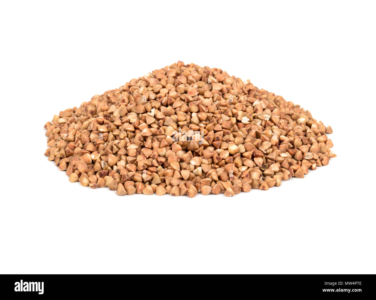 Pile of dry buckwheat isolated on white background Stock Photo - Alamy