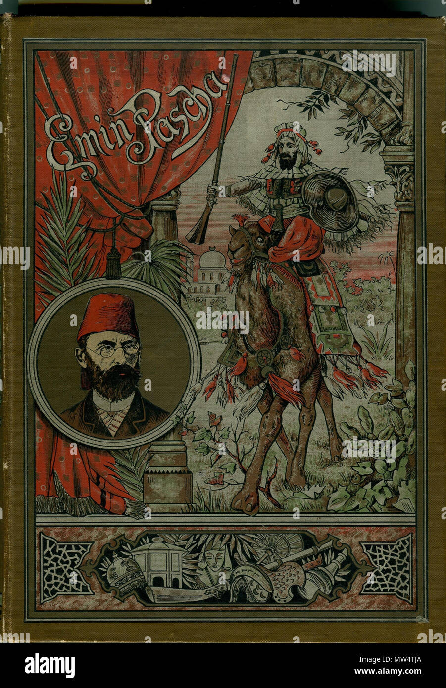 . Deutsch: Titel des Buchs 'Emin Pascha' London, Gustav-Pohlmann-Verlag ...
