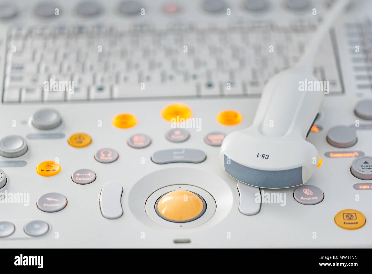 Modern ultrasonic device with sensors Stock Photo - Alamy