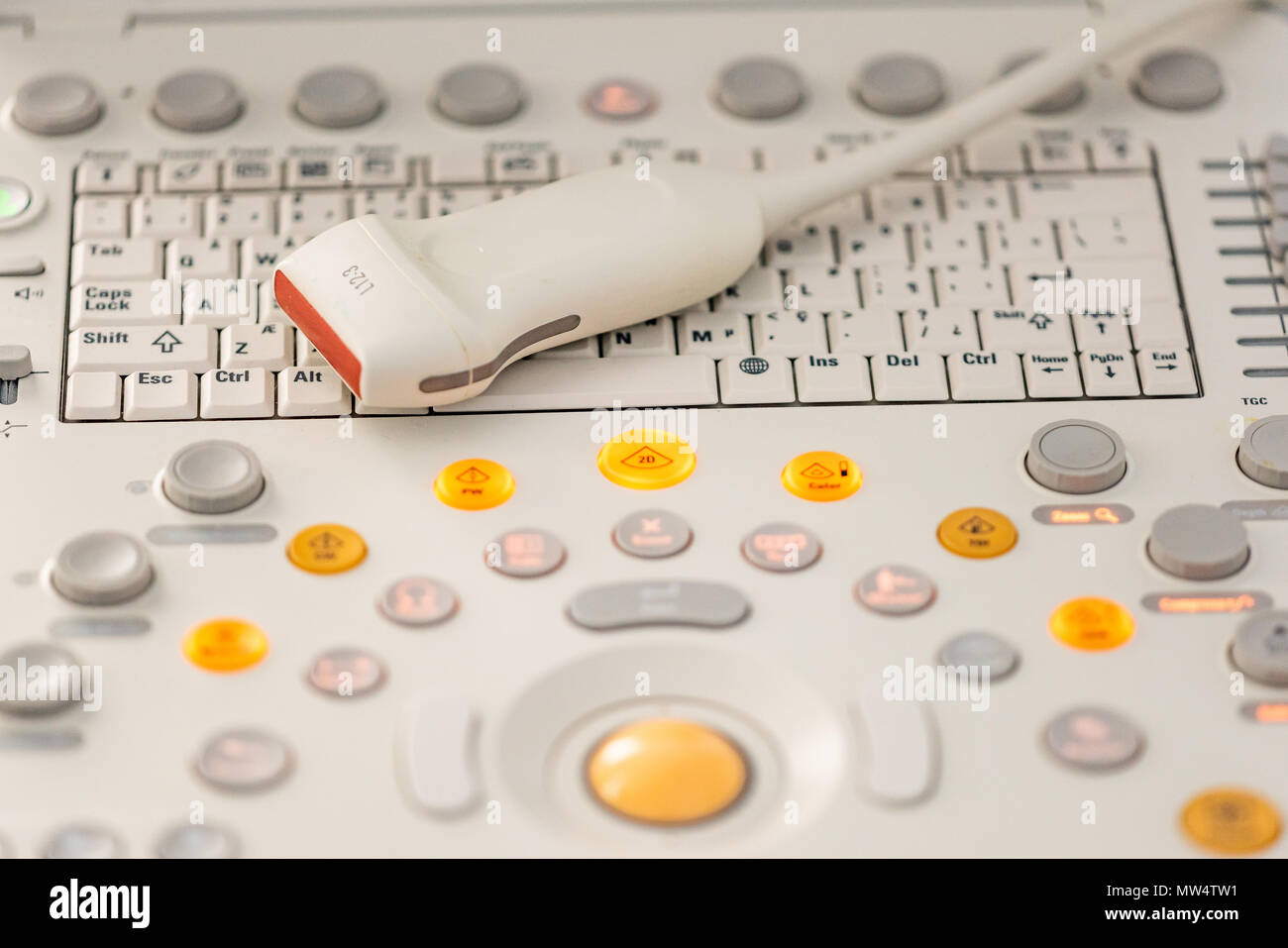 Modern ultrasonic device with sensors Stock Photo - Alamy