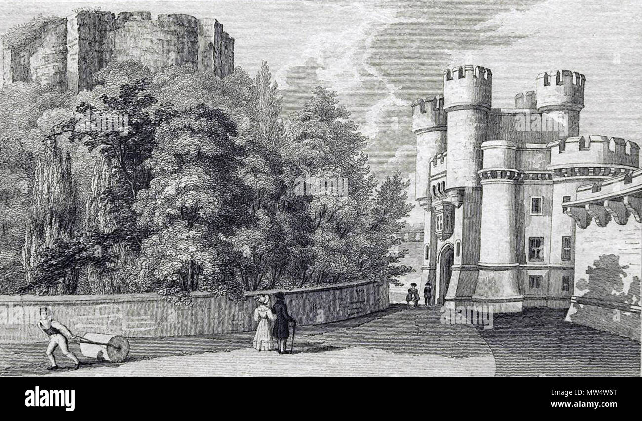 . English: York Castle in 1830; object number YORAG : R2957 released by ...