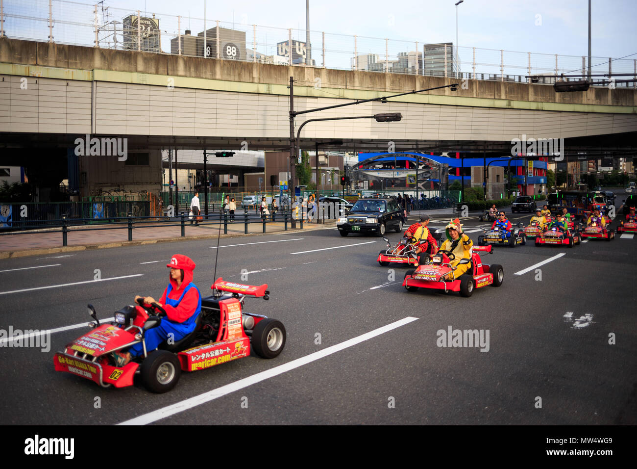Osaka, Japan - May 27, 2018: People dressed as characters from the ...