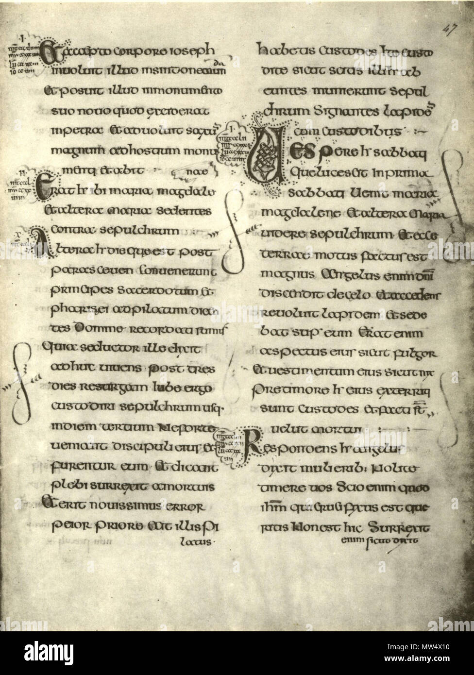 Anglo saxon gospel hi-res stock photography and images - Alamy