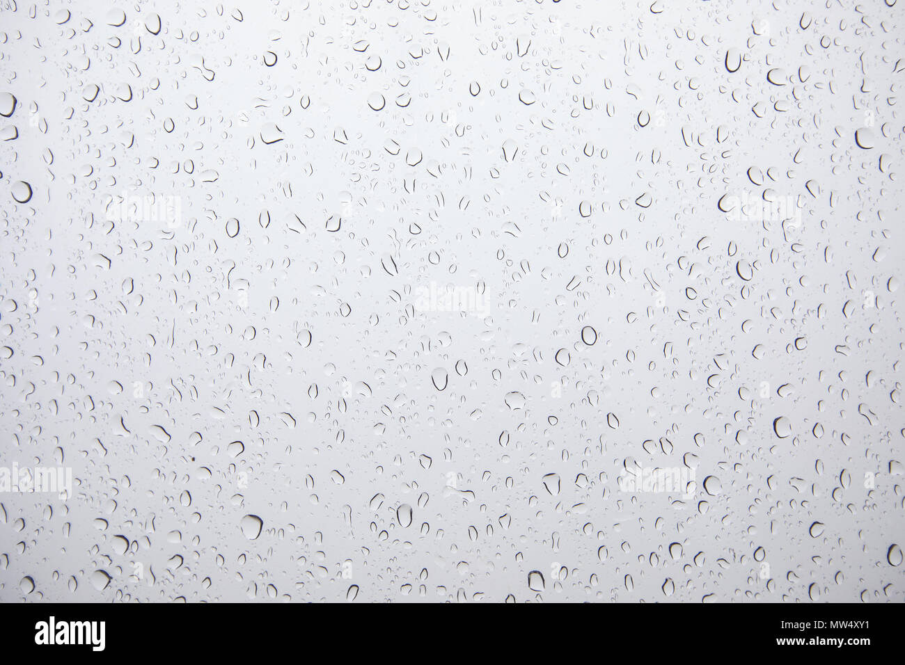 Wet glass background. Rain on the glass. Water drops Stock Photo - Alamy