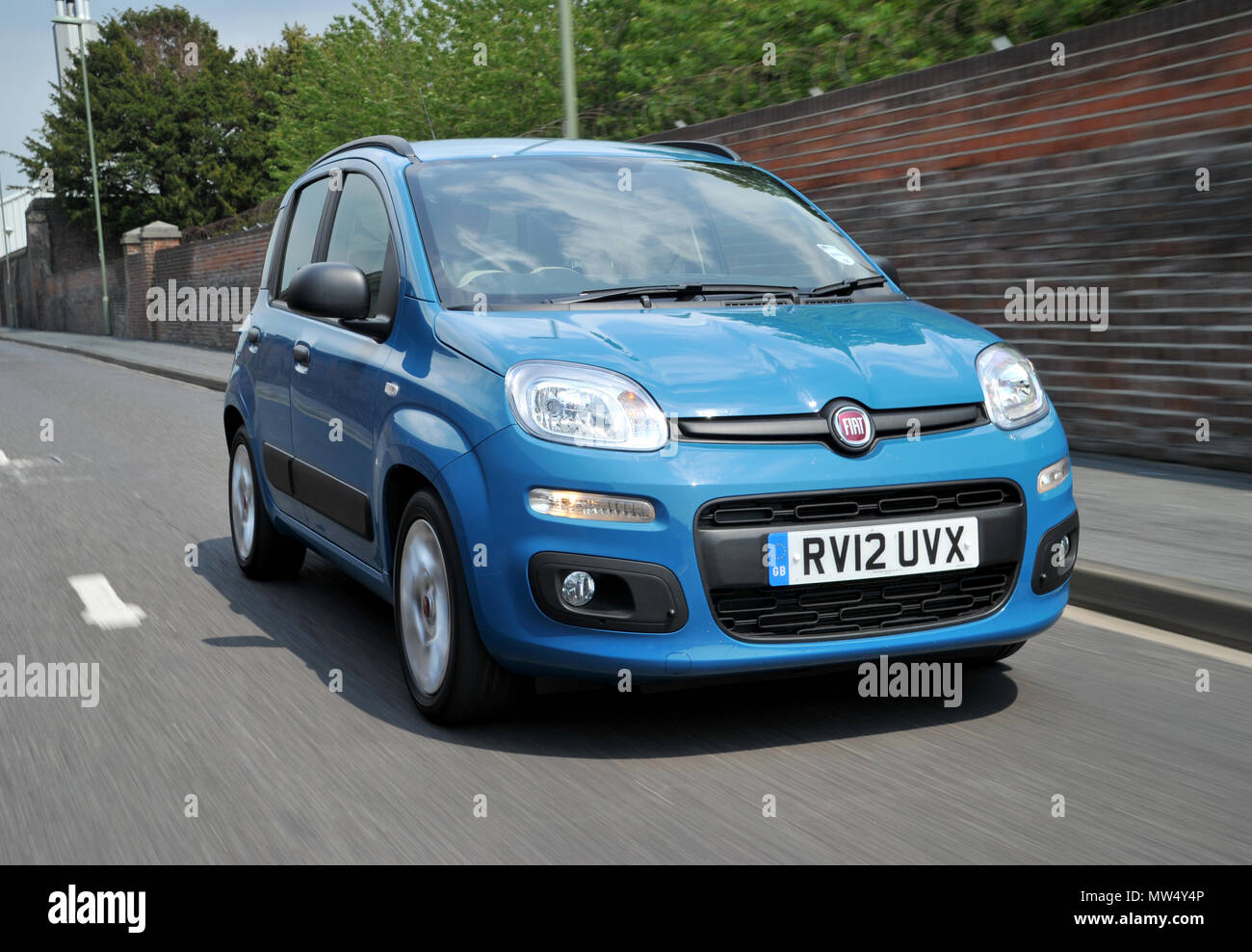2012 Fiat Panda Italian compact city car Stock Photo - Alamy