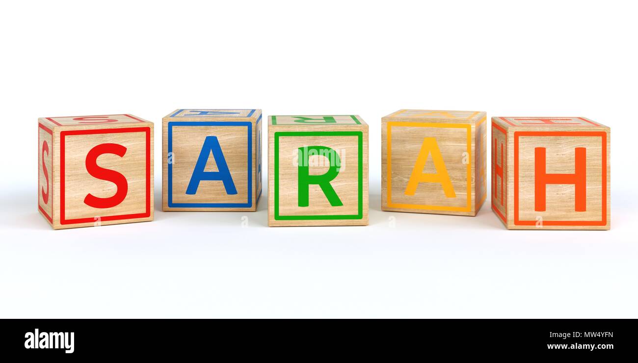 The Name Sarah In Letters