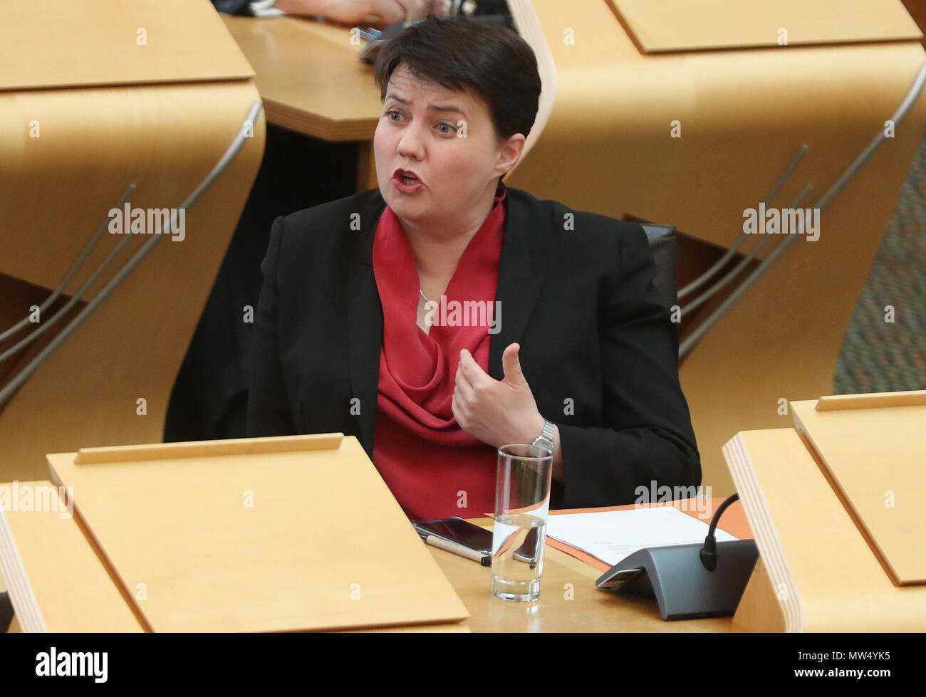Scottish Conservative leader Ruth Davidson during First Minister's ...
