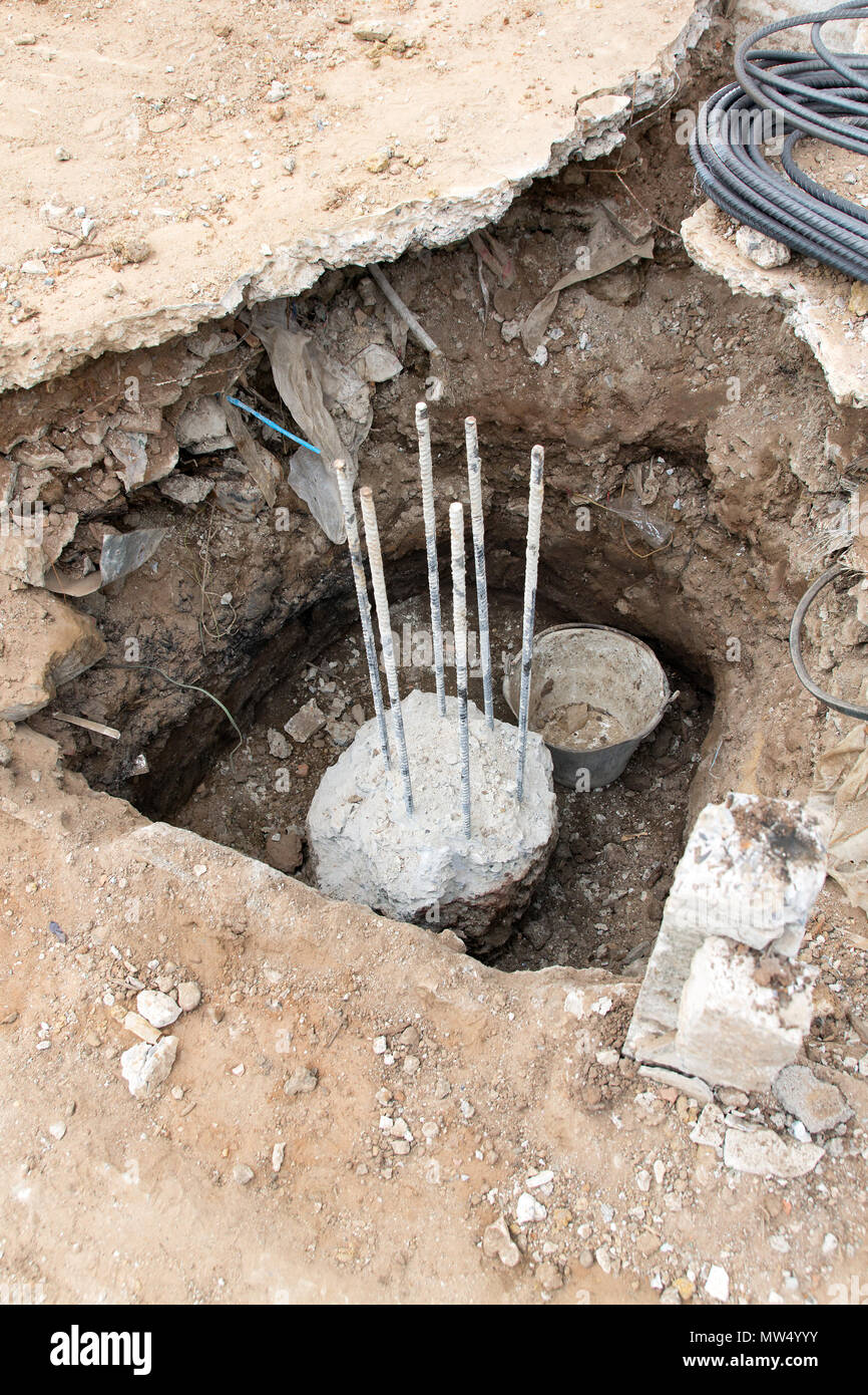 Concrete Support Pillars