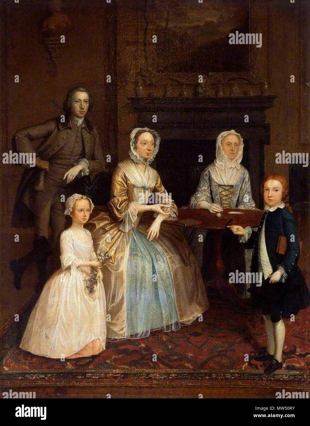 . English: Richard Bull & family (about 1751) Français : Richard Bull ...