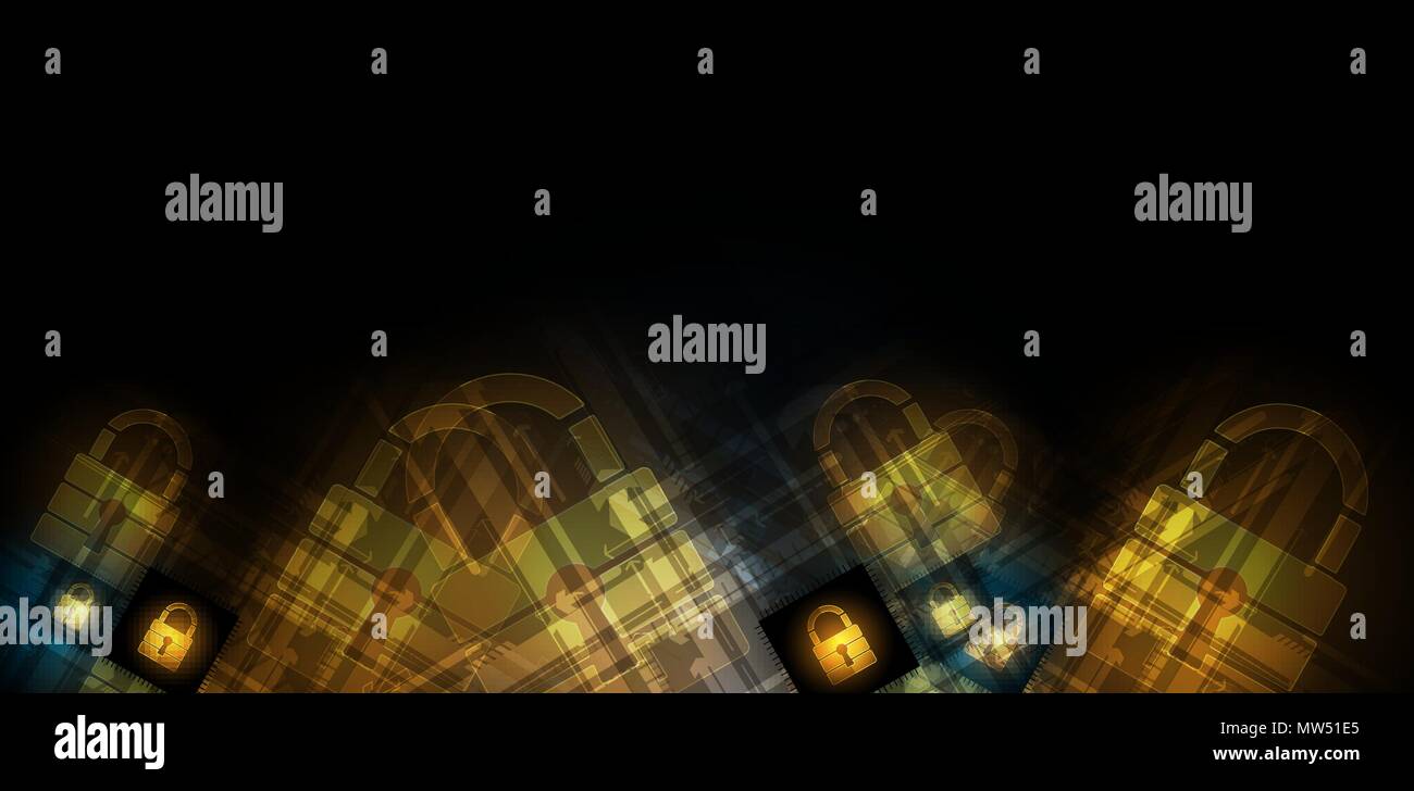 Technology security concept. Modern safety digital background ...
