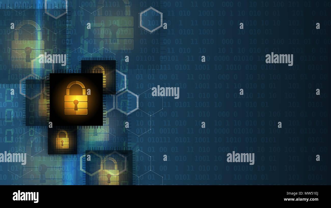 Technology security concept. Modern safety digital background ...