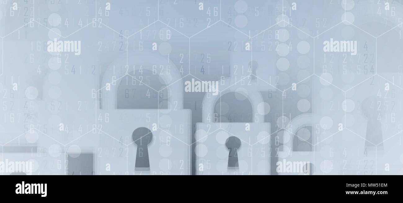 Technology security concept. Modern safety digital background ...