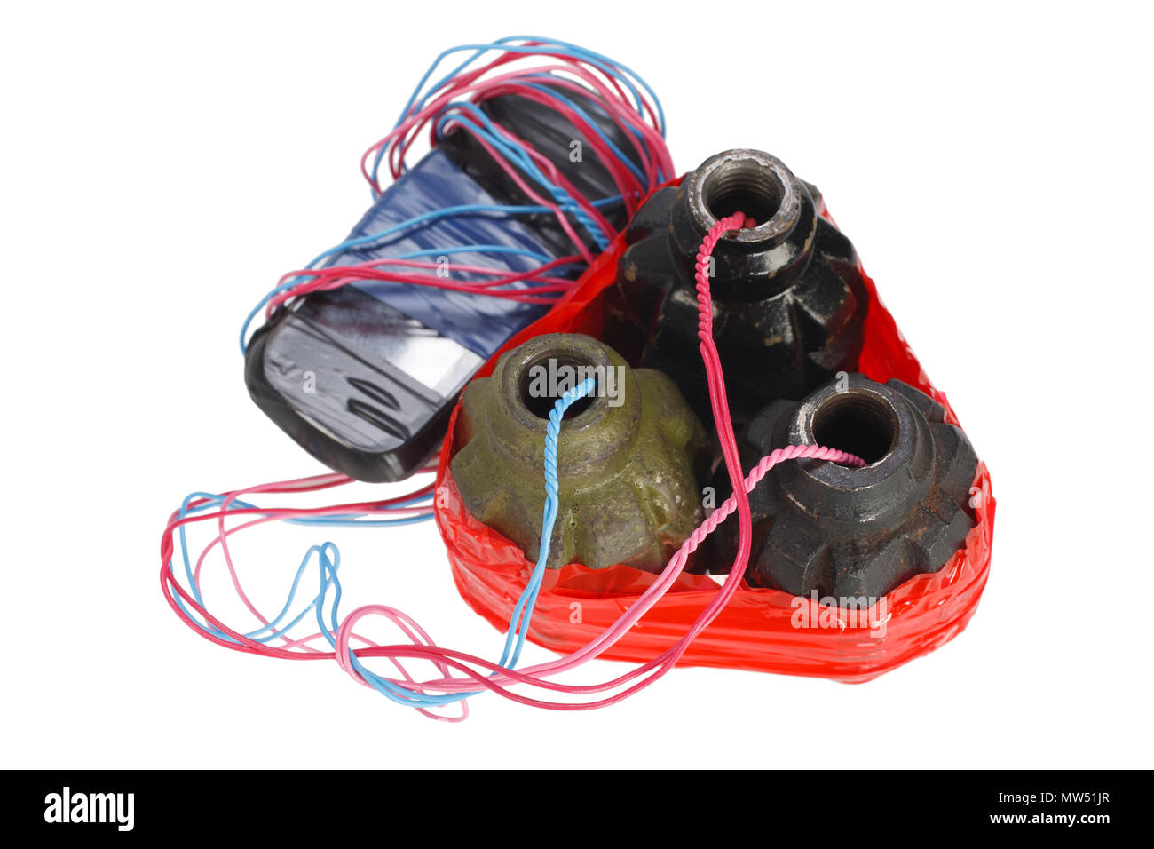 Improvised Explosive Device isolated on white Stock Photo - Alamy