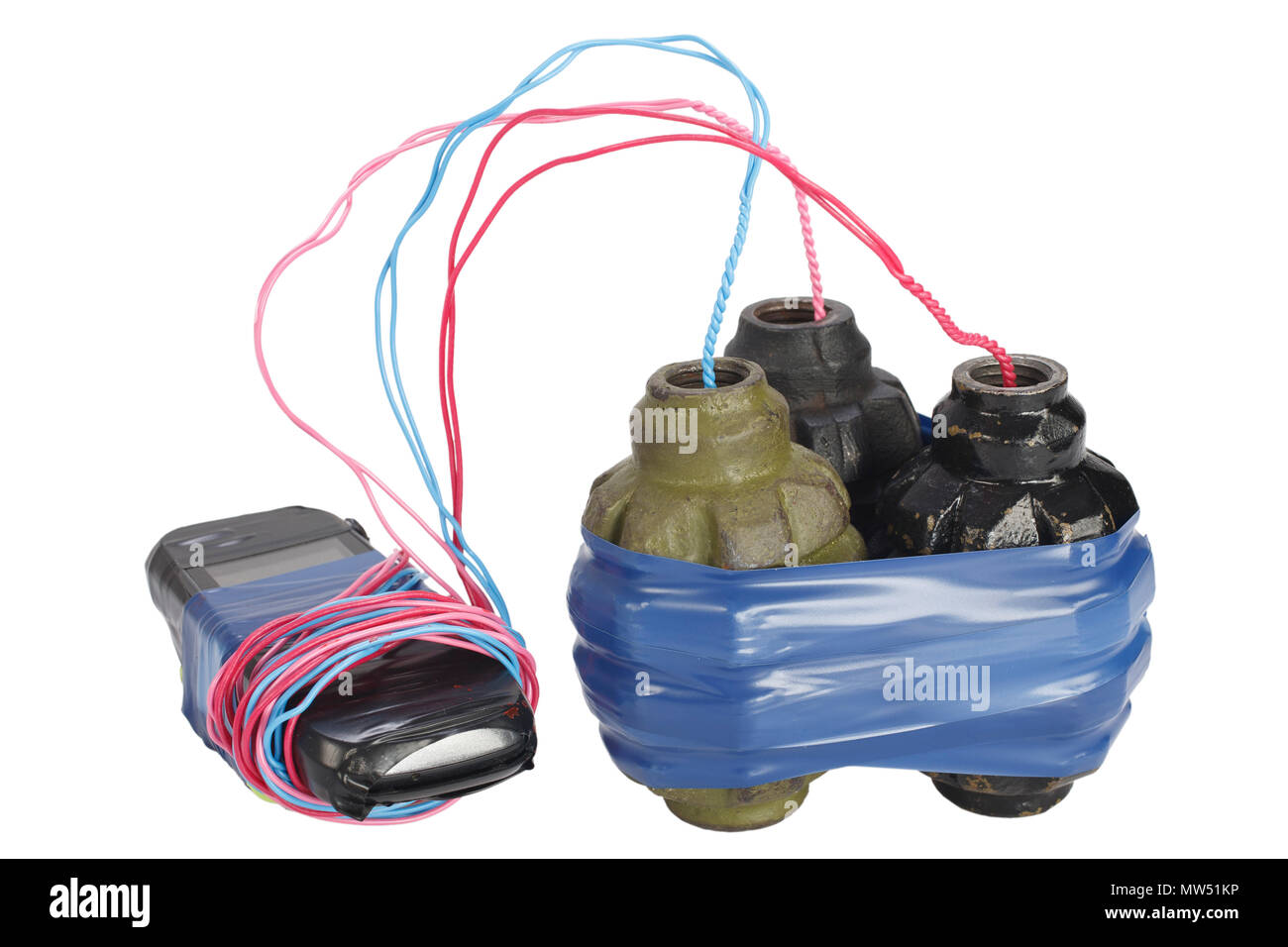 Improvised Explosive Device isolated on white Stock Photo - Alamy