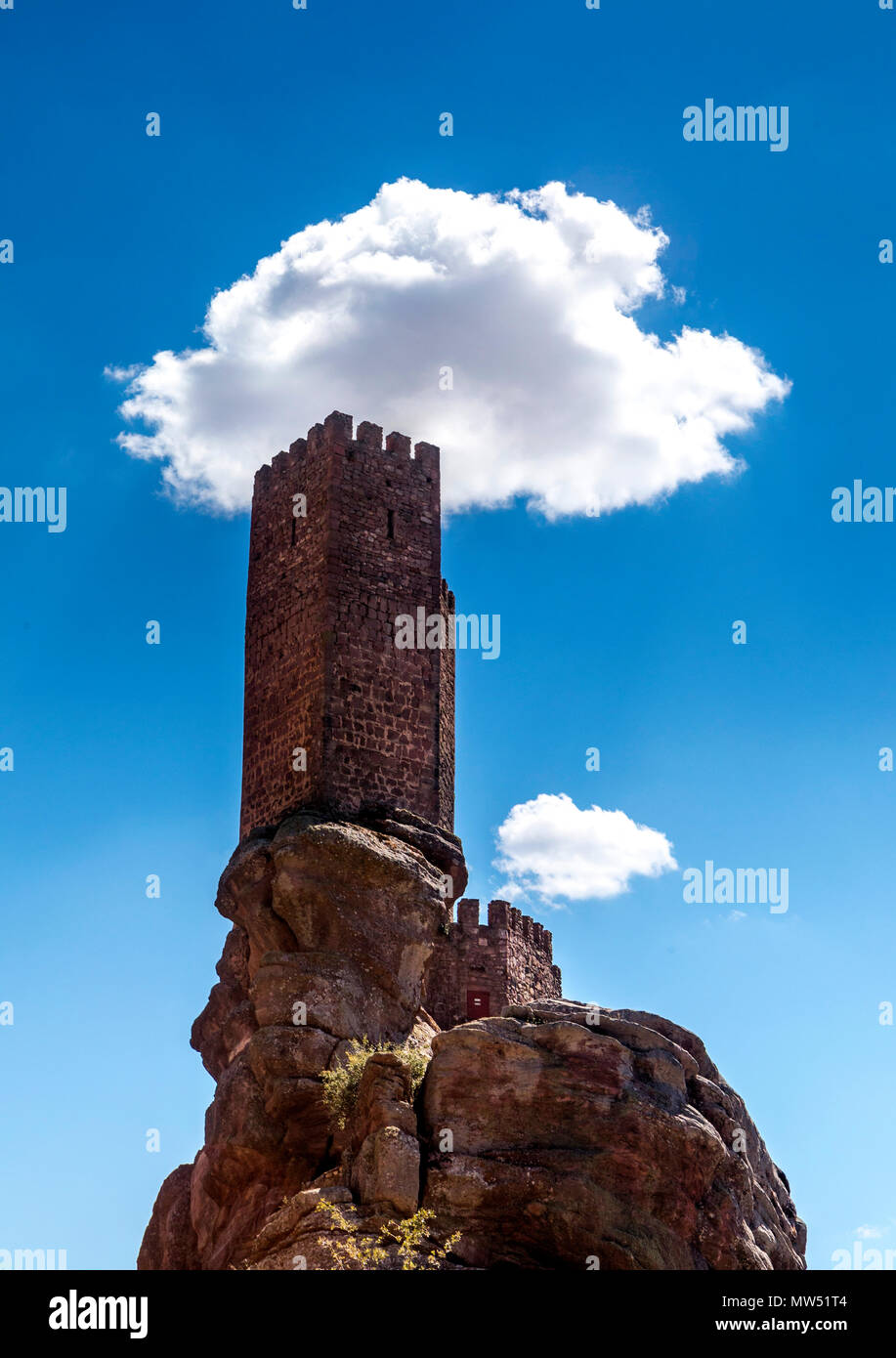 Spain, Guadalajara Province, Zafra Castle Stock Photo - Alamy