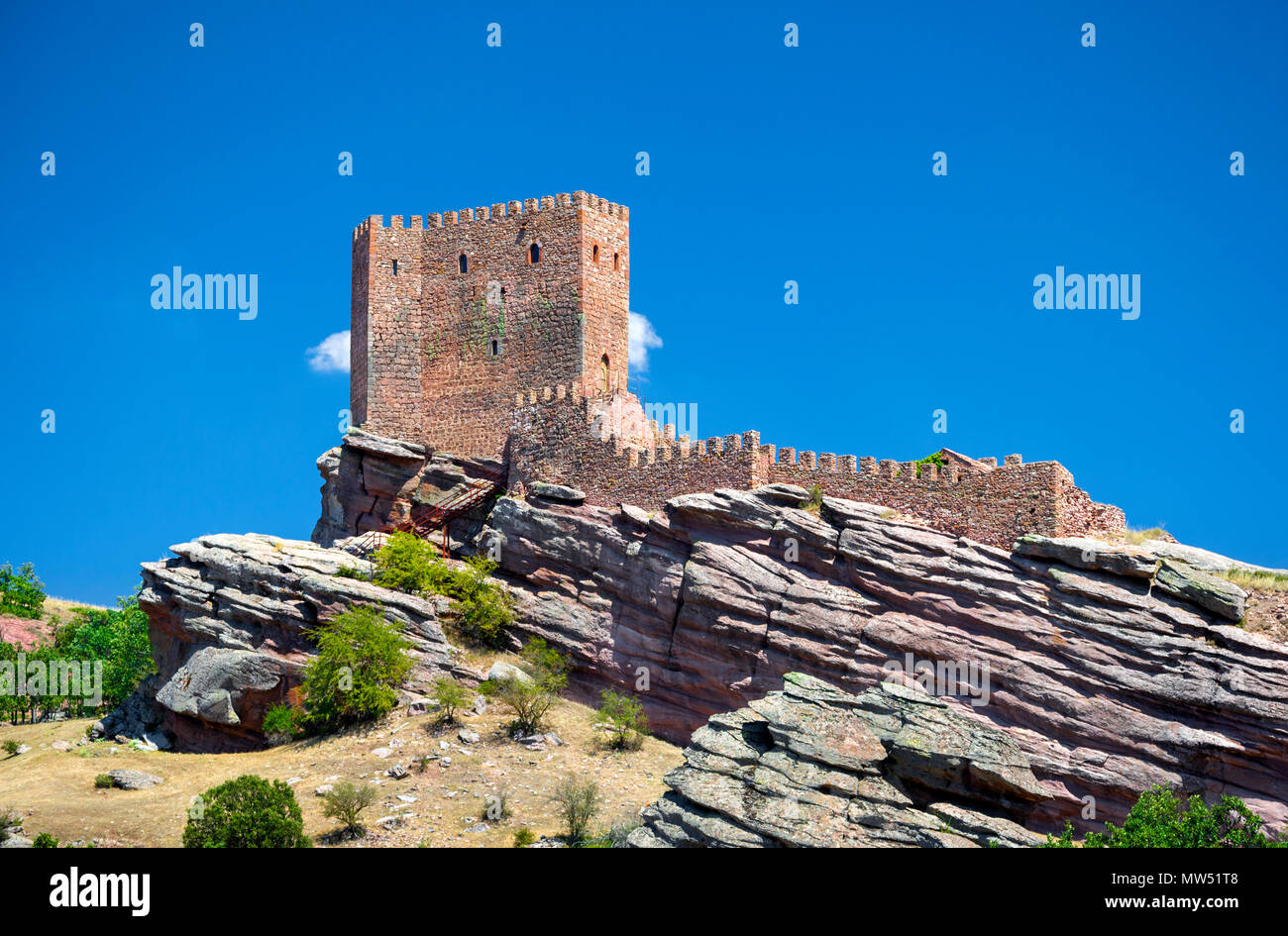 Spain, Guadalajara Province, Zafra Castle Stock Photo - Alamy