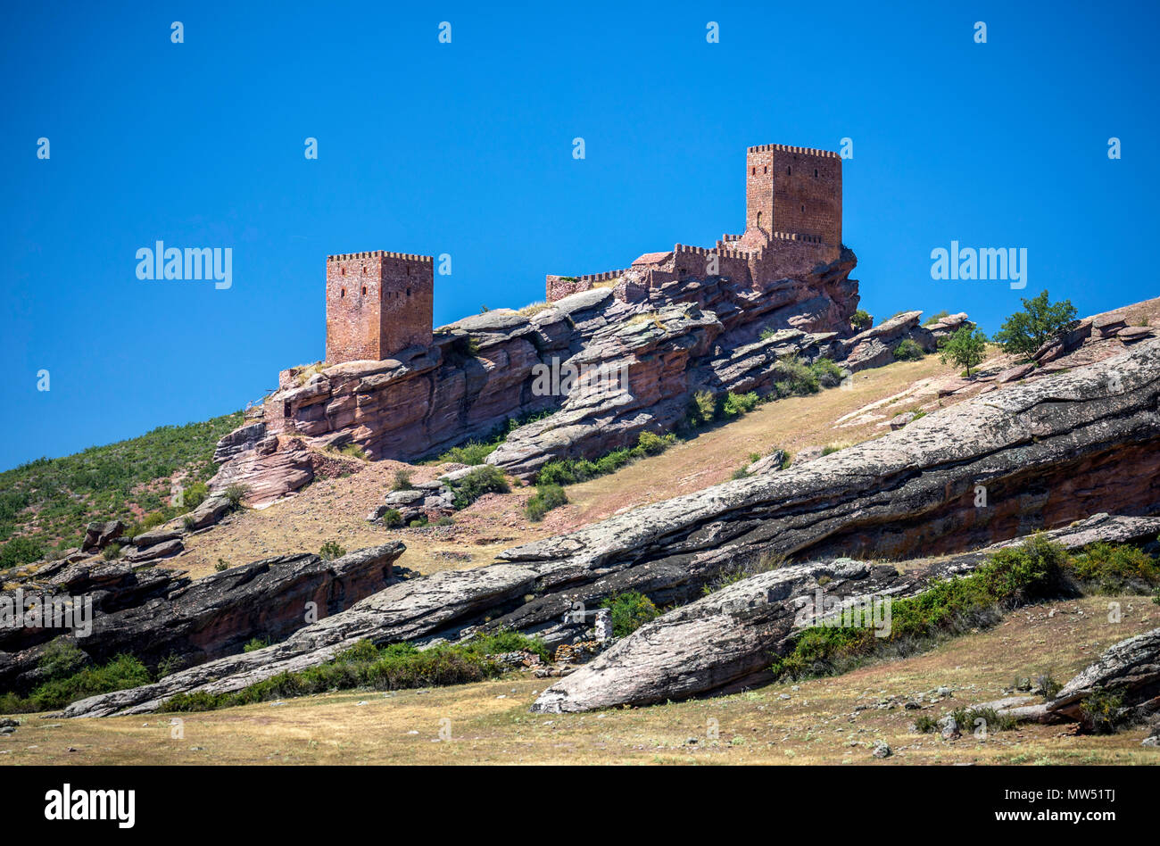 Spain, Guadalajara Province, Zafra Castle Stock Photo - Alamy