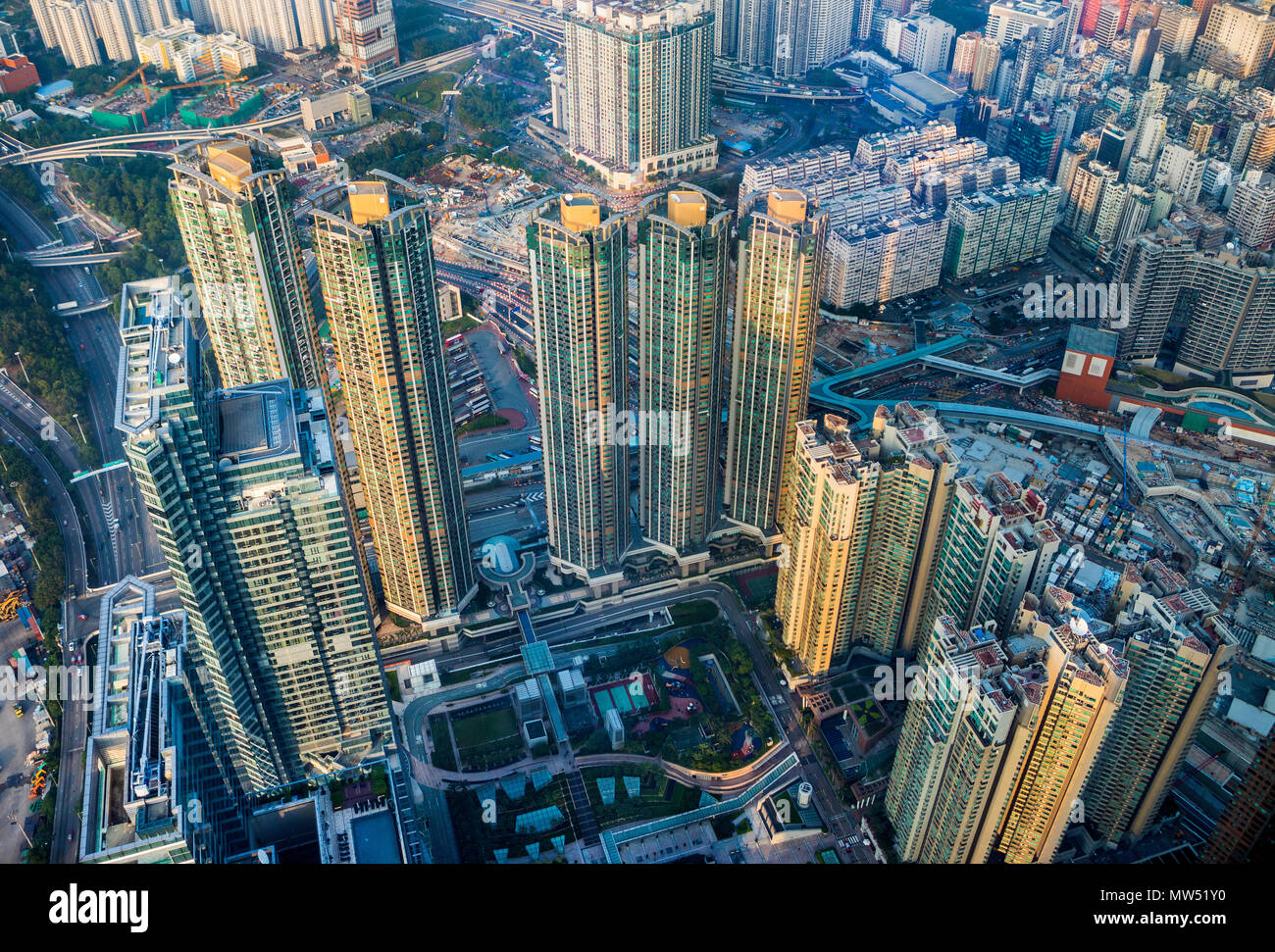 Hong Kong City,, Kowloon District new development Stock Photo - Alamy