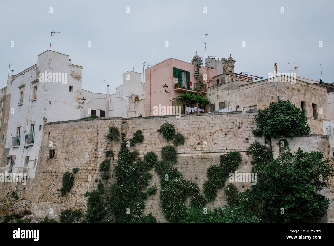 Polignano mare apulia city street in Italy Stock Photo - Alamy