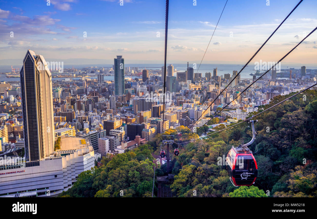 Japan , Kobe City from Nunobiki Herb Garden Stock Photo - Alamy