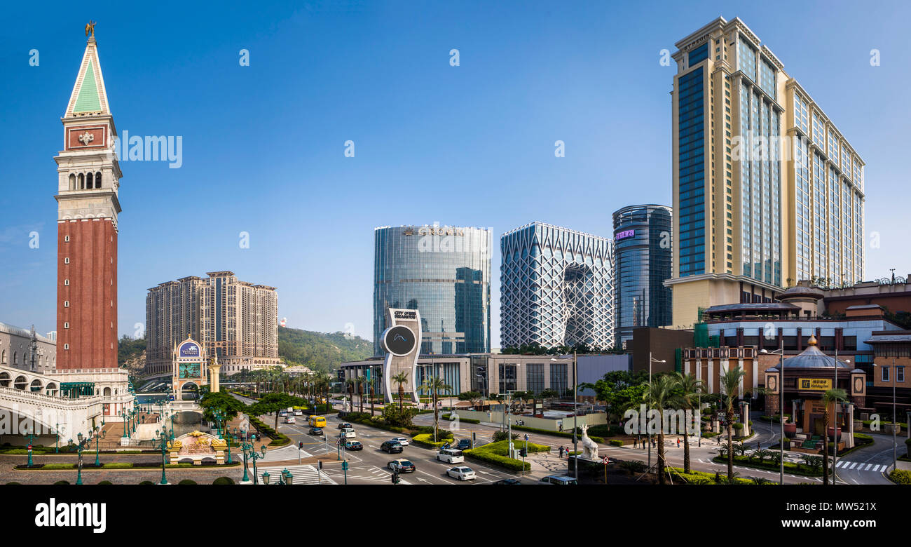 China , Macao City, Cotai Area, Strada do Istmo Avenue Stock Photo - Alamy