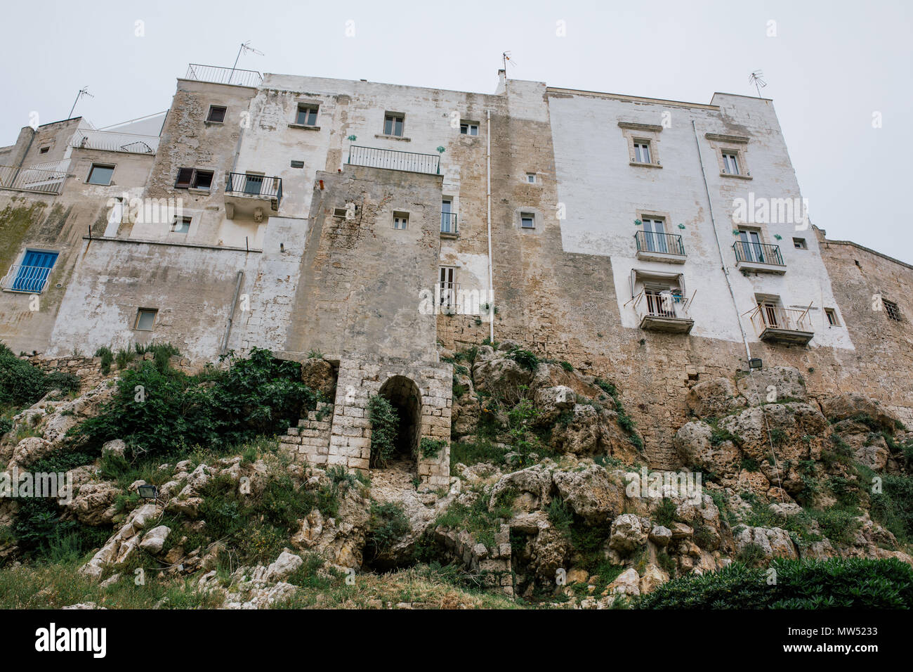 Polignano mare apulia city street in Italy Stock Photo - Alamy