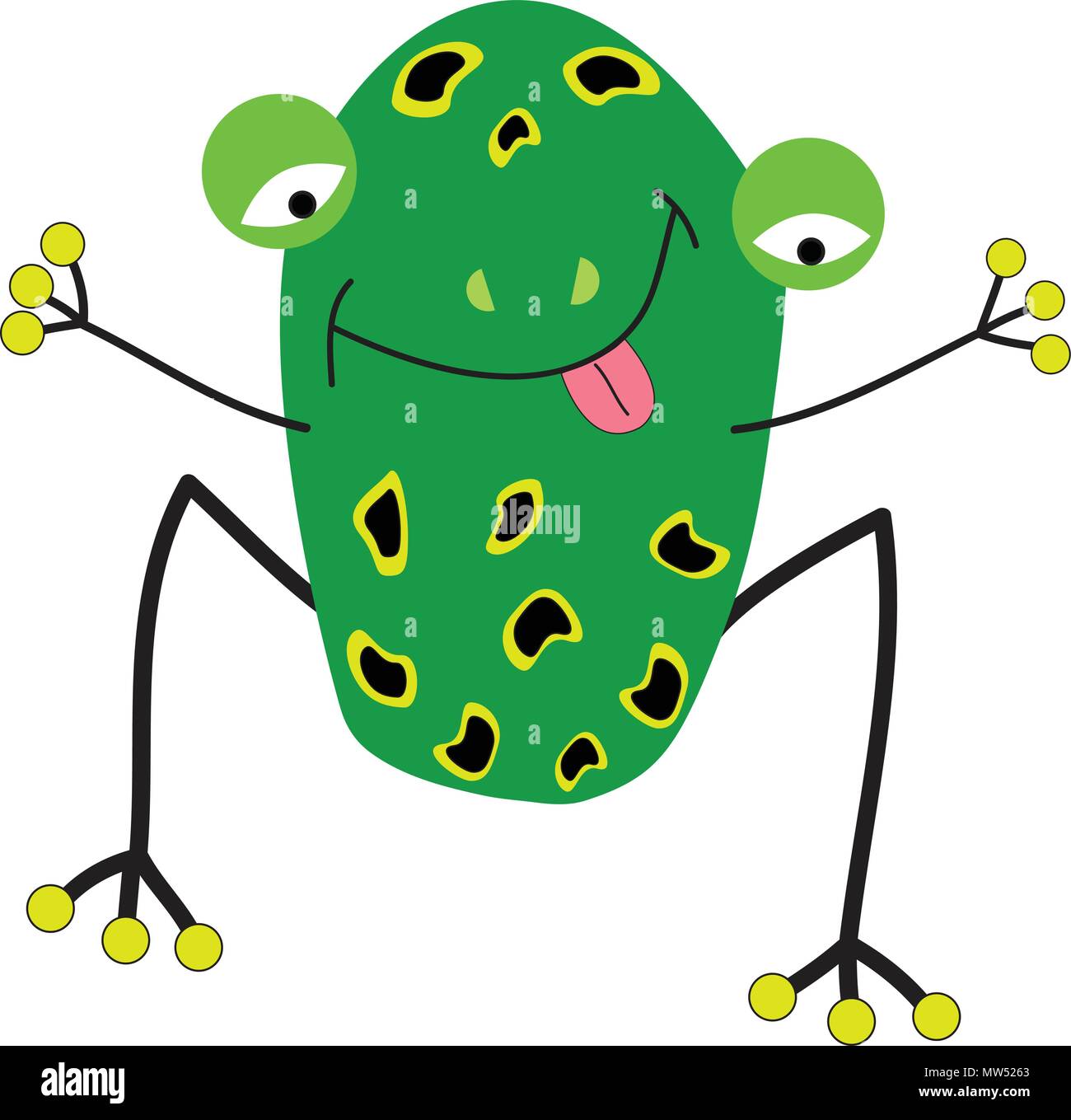 frog cartoon character vector illustration Stock Vector Image & Art - Alamy