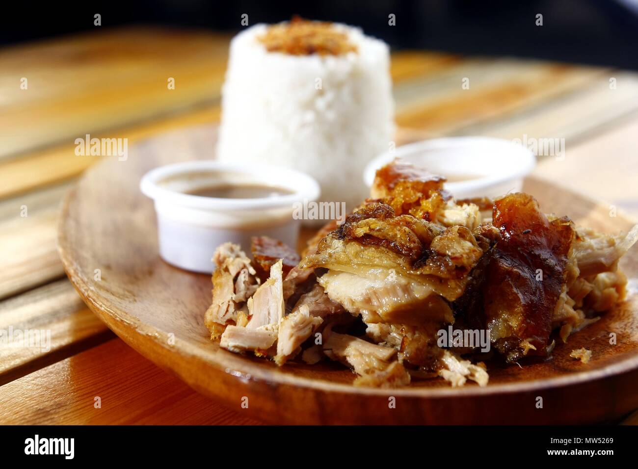Photo of chopped roasted pork or pig known in the Philippines as Lechon ...