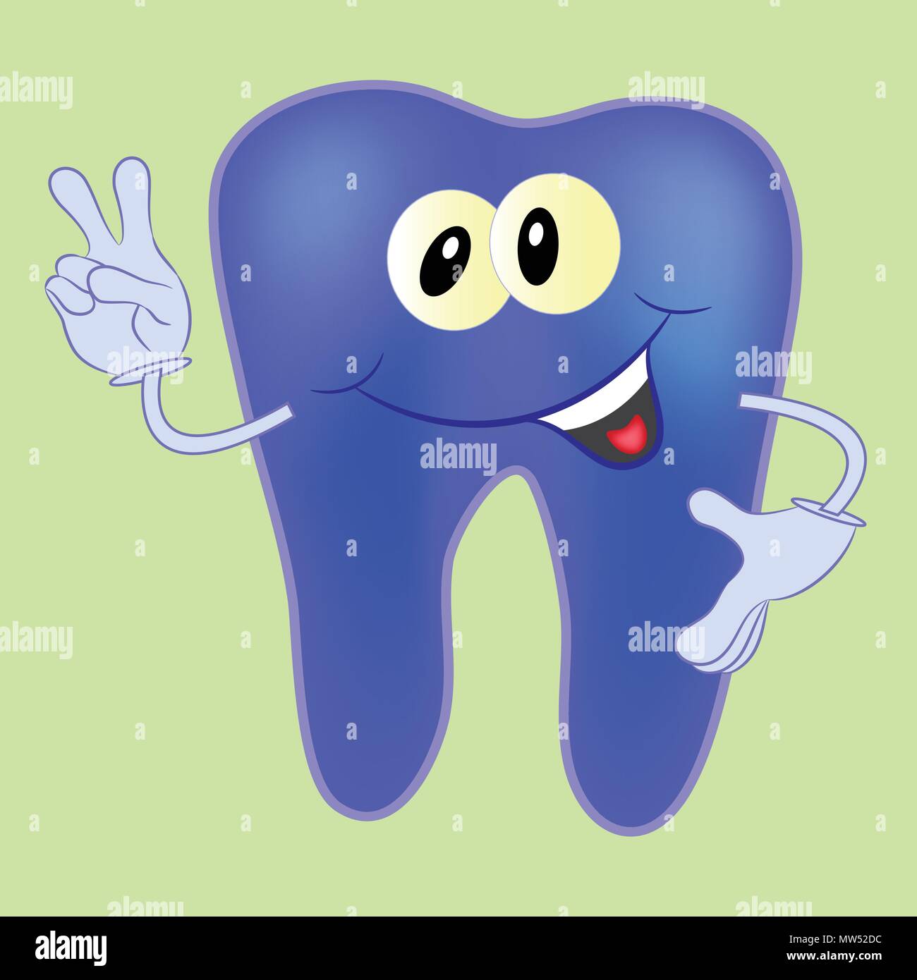 tooth character vector medical cartoon illustration Stock Vector Image ...