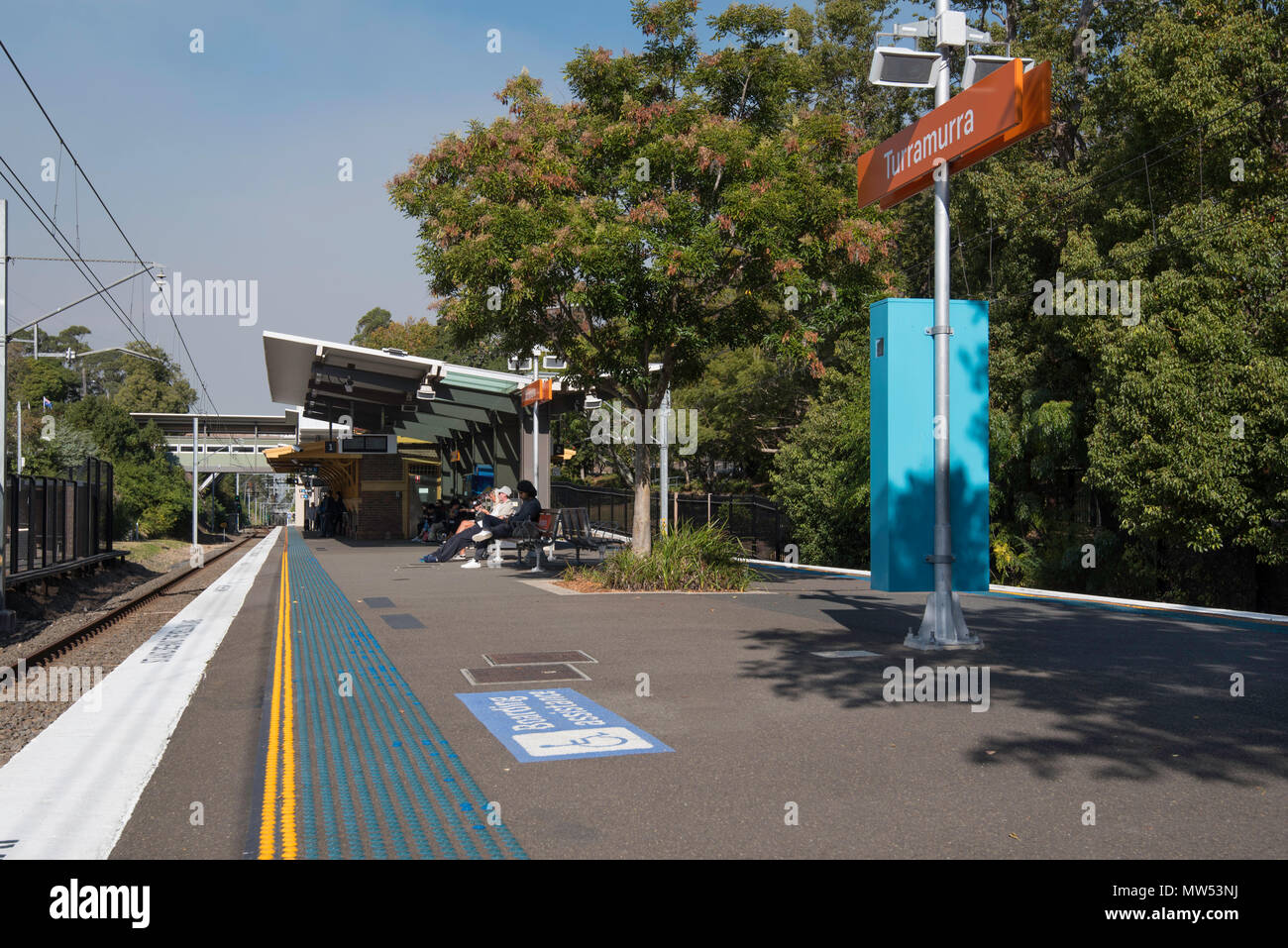 Leafy Turramurra railway station on Sydney's upper North Shore, part of ...