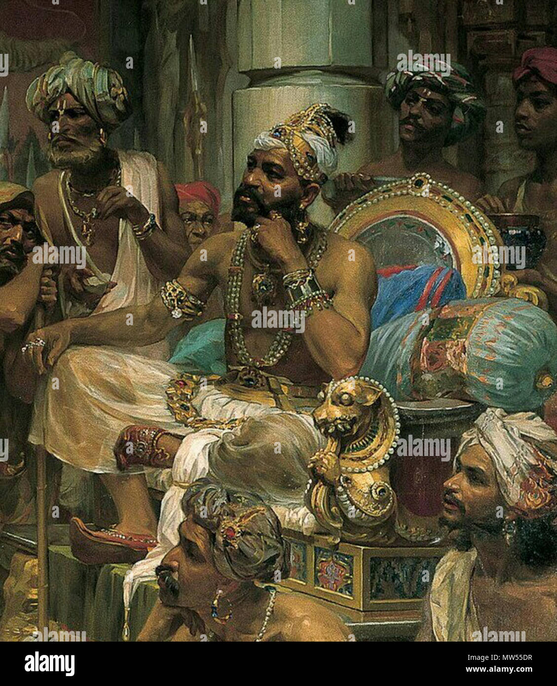 . English: Painting depicting the Zamorin of Calicut . 11 March 2015 ...