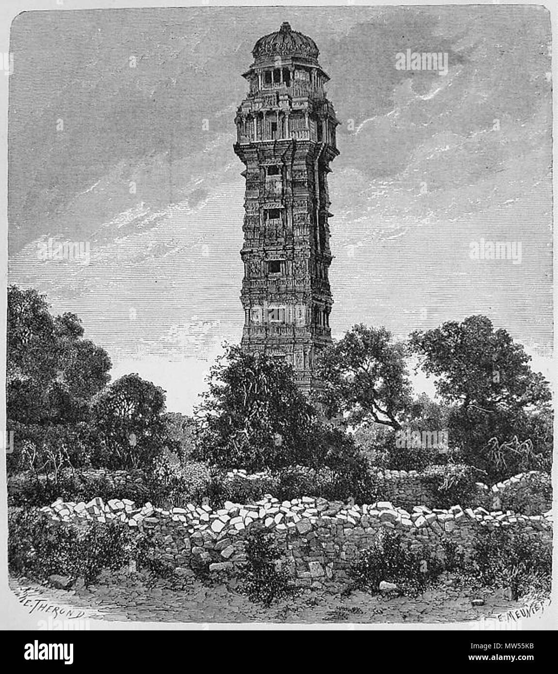 Victory tower Black and White Stock Photos & Images - Alamy
