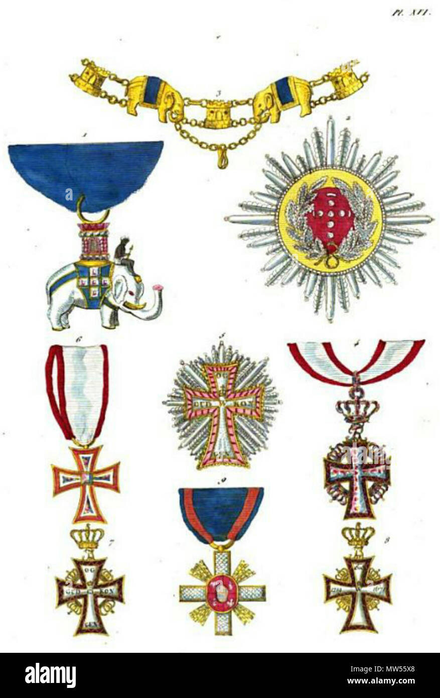 . Français : Collection historique des ordres de chevalerie civils et ...