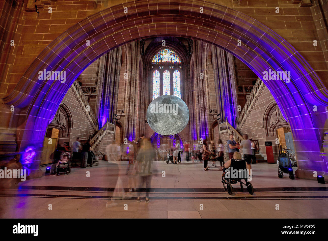 Luke jerrams museum moon liverpool cathedral hi-res stock photography ...