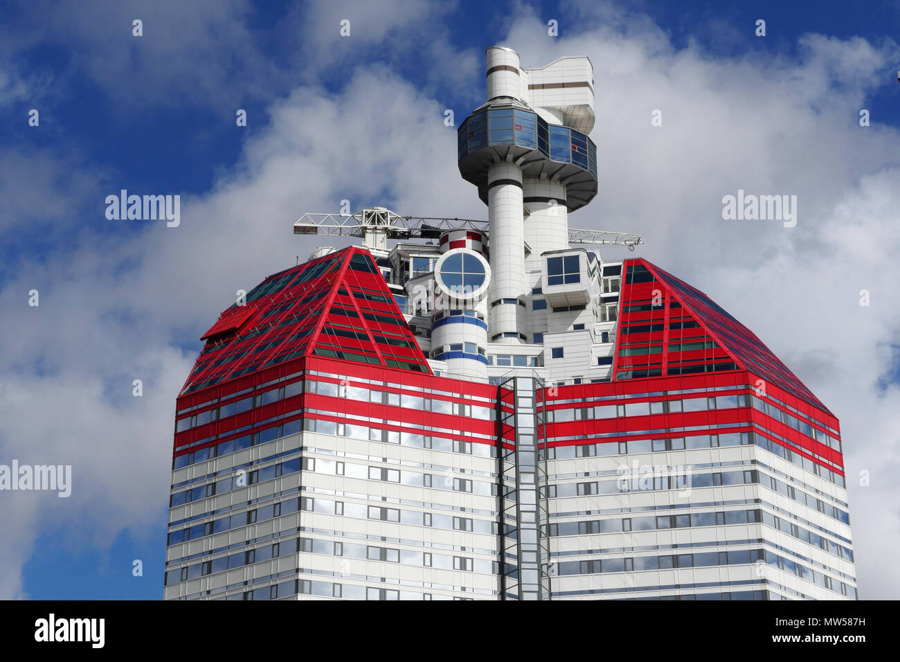 The Skanska Skyscraper, or 'lipstick' building, Gothenburg Stock Photo ...