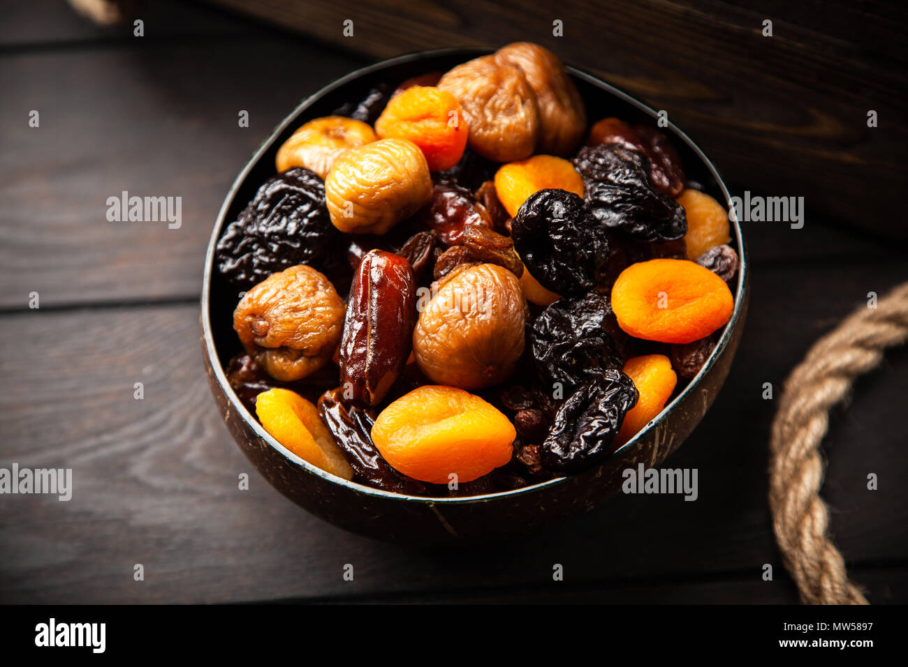 Dried coconut fruits hi-res stock photography and images - Alamy