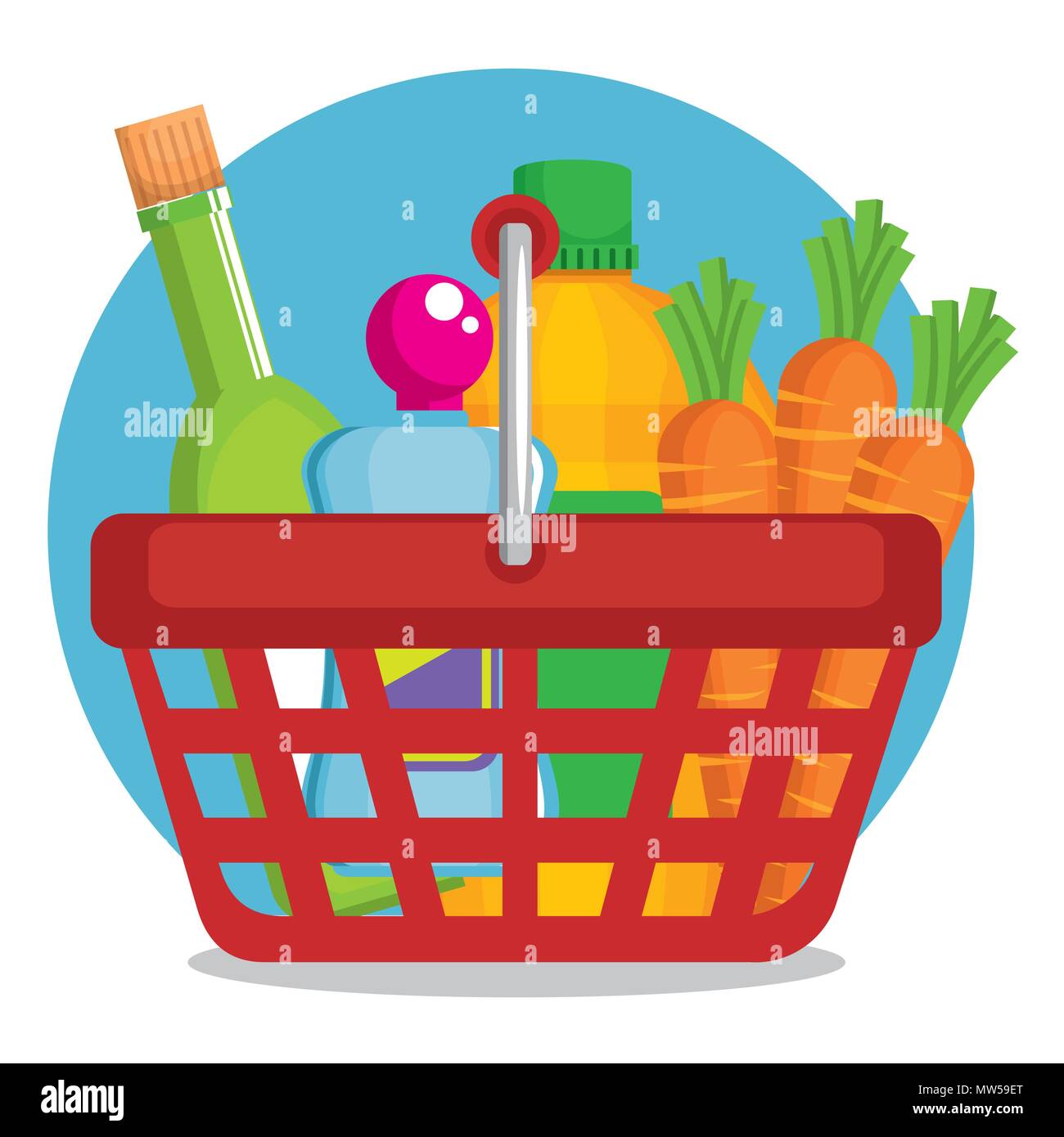 Plastic products in store Stock Vector Images - Alamy