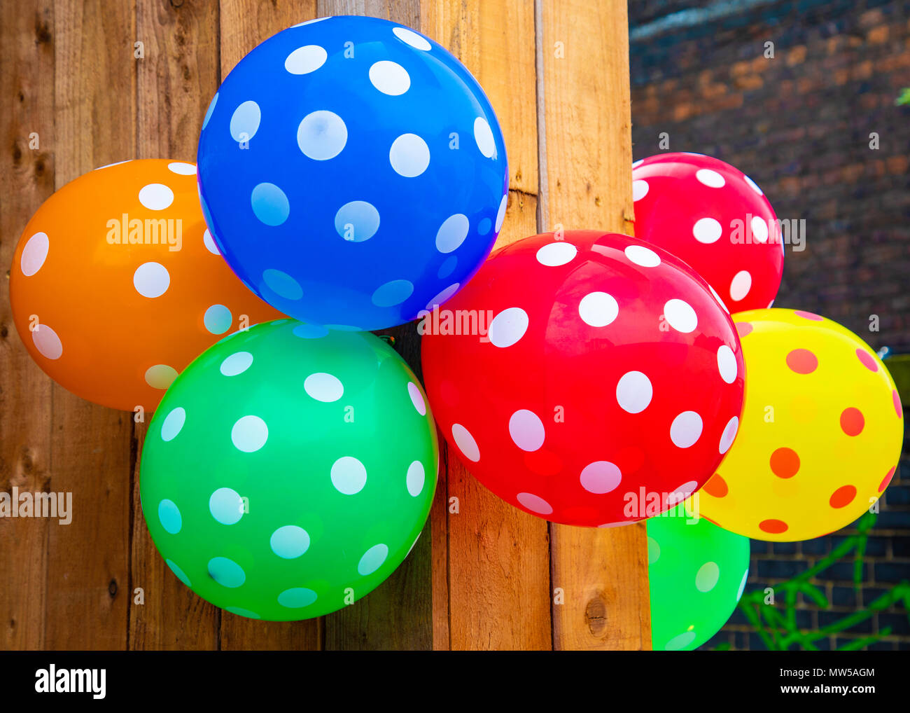 Multi coloured balloons hi-res stock photography and images - Alamy