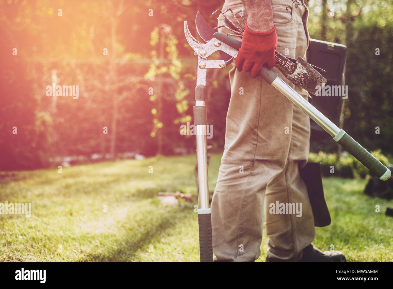 Gardener and outside and worker hi-res stock photography and images - Alamy